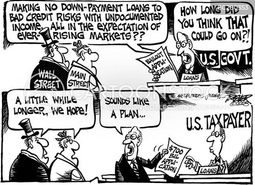 Credit Risk Cartoons and Comics - funny pictures from CartoonStock