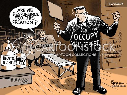 Wall St Occupy Cartoons and Comics - funny pictures from CartoonStock