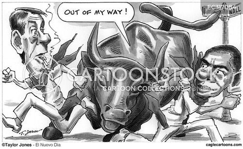 Street Bull Cartoons and Comics - funny pictures from CartoonStock