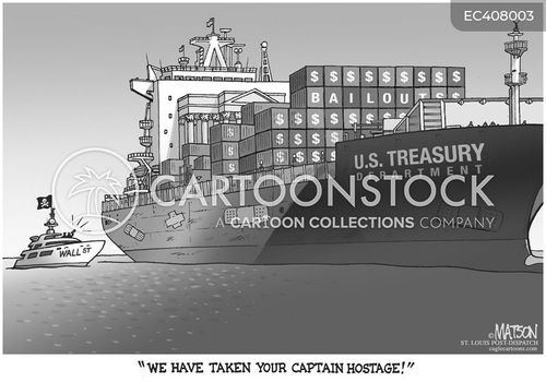 Wall Street Pirates Cartoons and Comics - funny pictures from CartoonStock