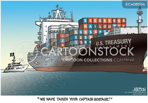 Wall Street Pirates Cartoons and Comics - funny pictures from CartoonStock