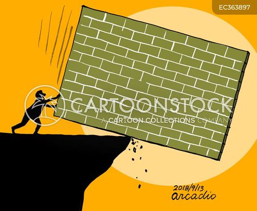 Bringing Down Walls Cartoons and Comics - funny pictures from CartoonStock