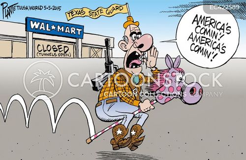 Walmart Case Cartoons and Comics - funny pictures from CartoonStock