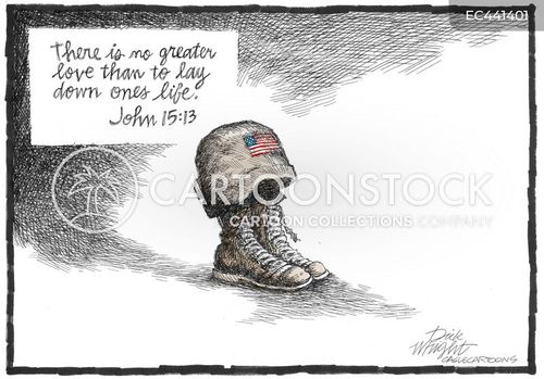 Troop Fatalities Cartoons and Comics - funny pictures from CartoonStock