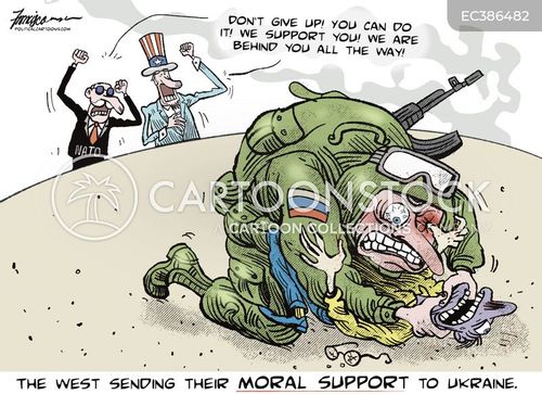 Moral Support Cartoons and Comics - funny pictures from CartoonStock