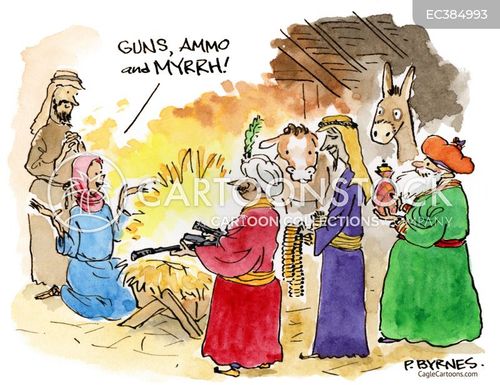 2nd Amendment Jesus Cartoons and Comics - funny pictures from CartoonStock