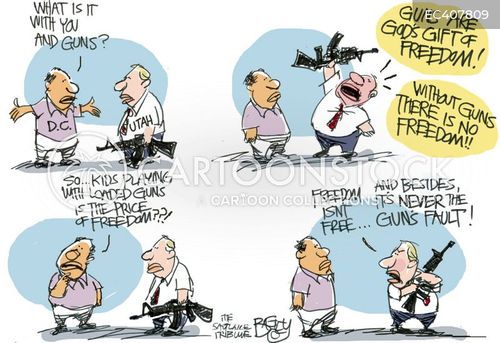 Loaded Gun Cartoons and Comics - funny pictures from CartoonStock