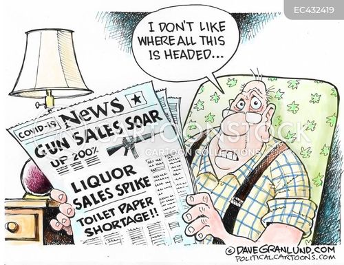 Gun Sales Spike Cartoons and Comics - funny pictures from CartoonStock