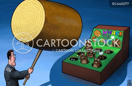 Hammer Game Cartoons and Comics - funny pictures from CartoonStock