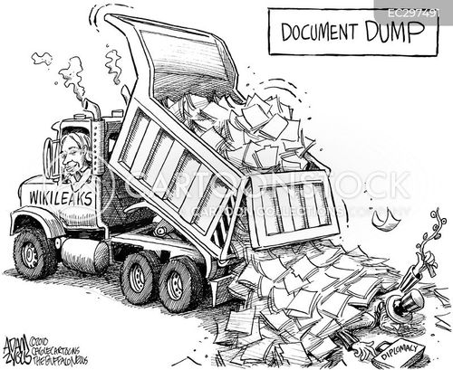 Document Dump Cartoons and Comics - funny pictures from CartoonStock