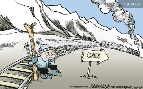 Ski Train Cartoons and Comics - funny pictures from CartoonStock