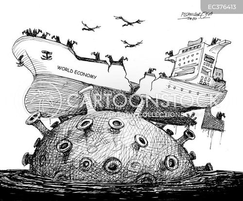 World Economic Risks Cartoons and Comics - funny pictures from CartoonStock