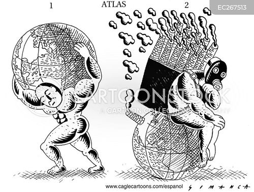 Unusual Atlas Cartoons and Comics - funny pictures from CartoonStock
