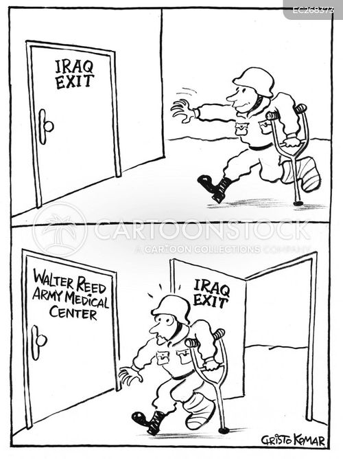 Wounded Soldiers Cartoons and Comics - funny pictures from CartoonStock