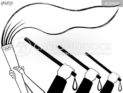 Torch Relay Cartoons and Comics - funny pictures from CartoonStock