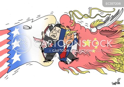 China-usa Summit Cartoons and Comics - funny pictures from CartoonStock