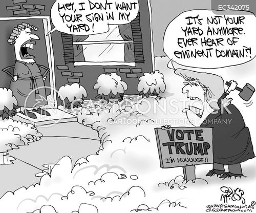 Political Yard Signs Cartoons and Comics - funny pictures from CartoonStock