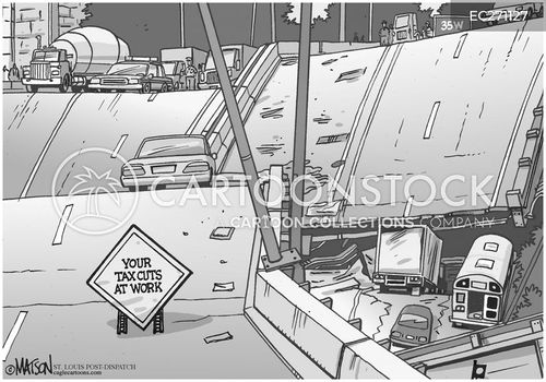 Bridge Collapse Cartoons and Comics - funny pictures from CartoonStock