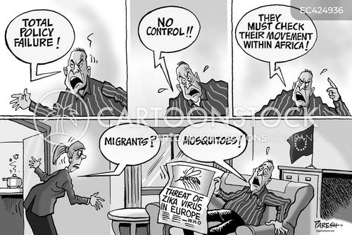 Checking Mosquitoes Cartoons and Comics - funny pictures from CartoonStock