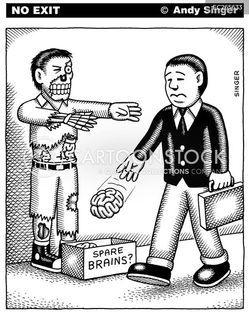Brain-eating Cartoons and Comics - funny pictures from CartoonStock