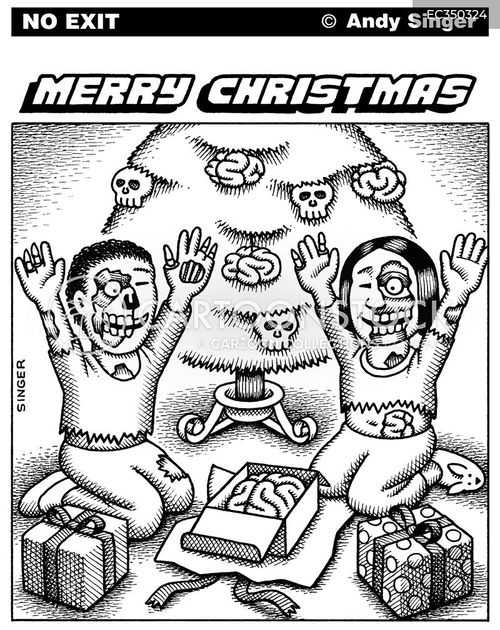Undead Christmas Cartoons and Comics - funny pictures from CartoonStock