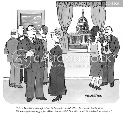 Cartoons und Karikaturen mit Lobbyisten