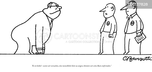 Cartoons und Karikaturen mit Primatengesellschaft