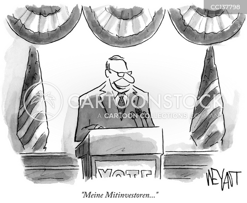Cartoons und Karikaturen mit Politischer Spender