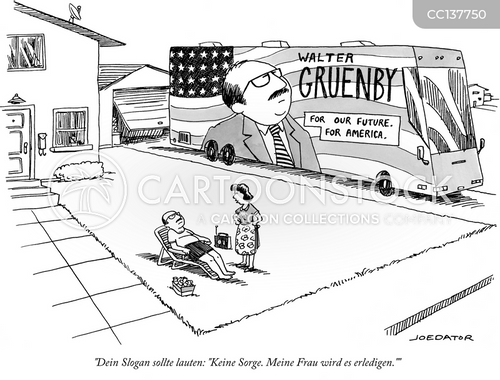 Cartoons und Karikaturen mit Amerikanische Wahlen
