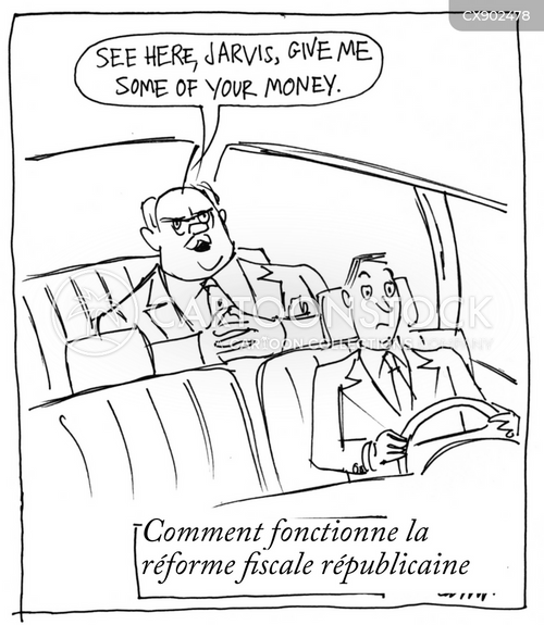 Dessins humoristique et caricaturés avec Politique Fiscale