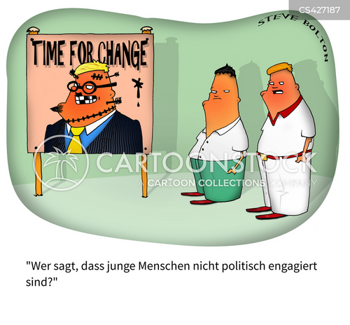 Cartoons und Karikaturen mit Jugend In Der Politik