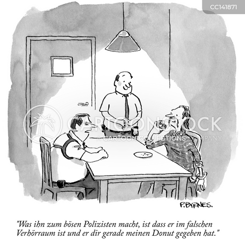 Cartoons und Karikaturen mit Polizeihumor