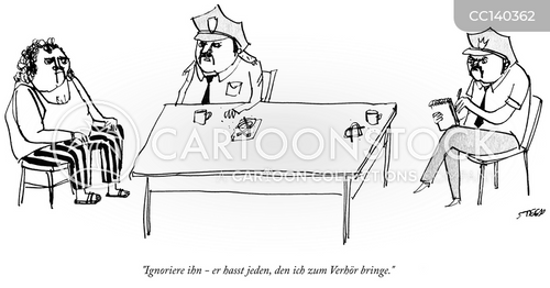 Cartoons und Karikaturen mit Die Polizei