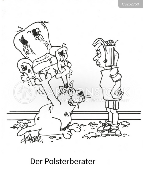 Cartoons und Karikaturen mit Polsterer