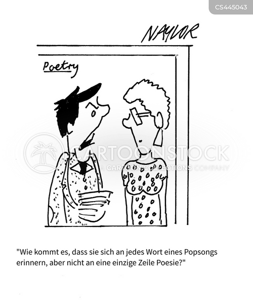Cartoons und Karikaturen mit Dichterische Sprache