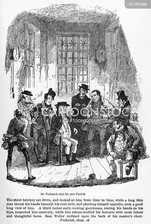 Cartoons und Karikaturen mit Pickwick-papiere