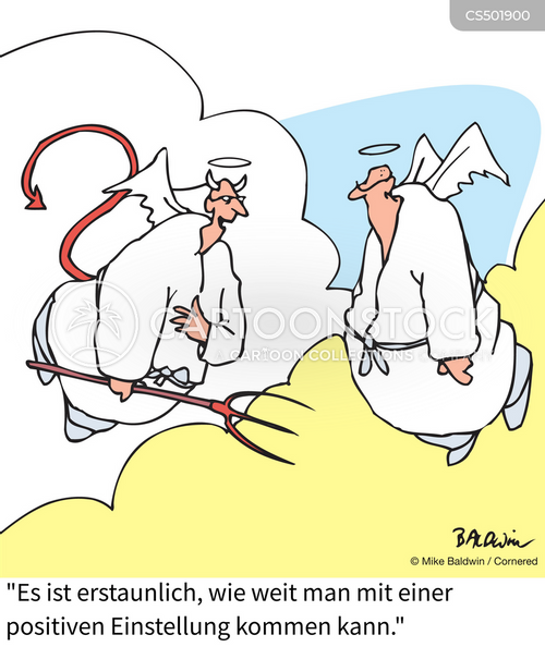 Cartoons und Karikaturen mit Positiver Mentaler Zustand