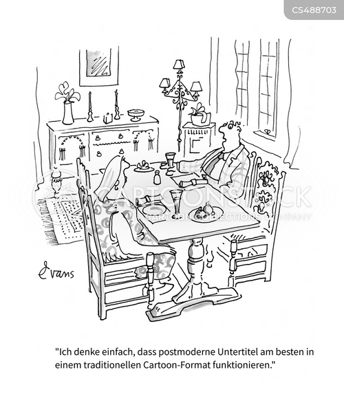 Cartoons und Karikaturen mit Post-modern