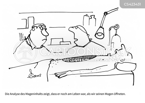 Cartoons und Karikaturen mit Post Mortem