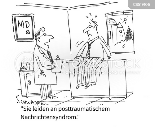 Cartoons und Karikaturen mit Posttraumatischer Stress