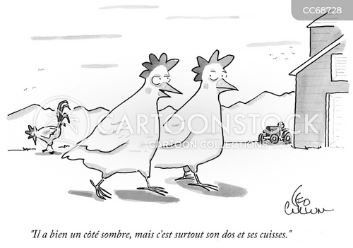 Dessins humoristique et caricaturés avec Poules