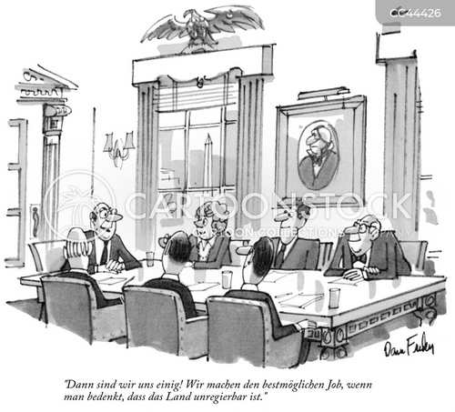 Cartoons und Karikaturen mit Politische Sackgasse