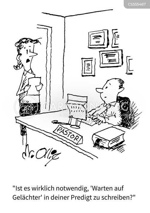 Cartoons und Karikaturen mit Predigt