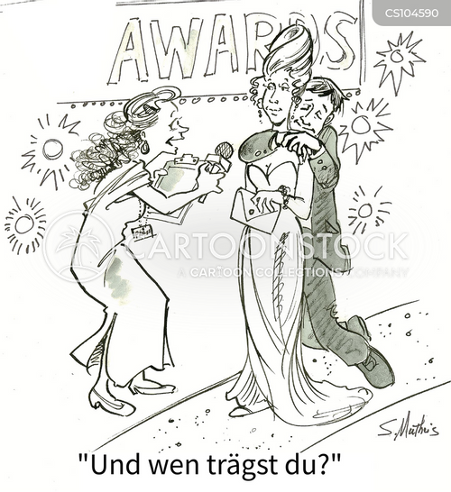 Cartoons und Karikaturen mit Prominentenmode