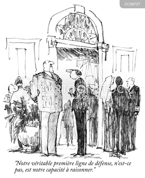 Dessins humoristique et caricaturés avec Protocole Militaire