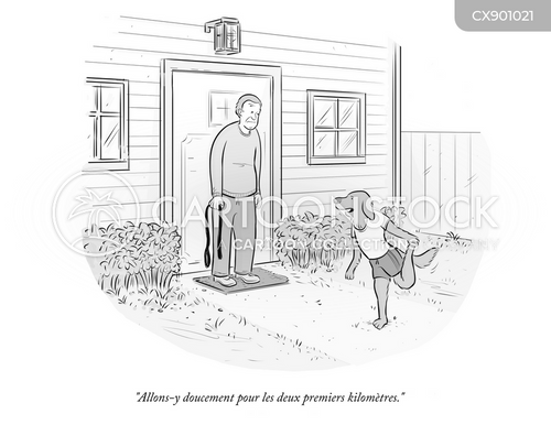 Dessins humoristique et caricaturés avec Promenade Relaxante