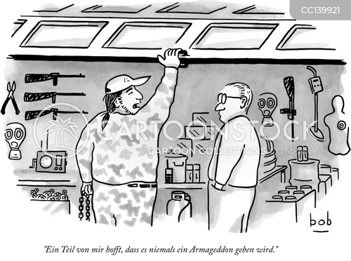 Cartoons und Karikaturen mit Preppers