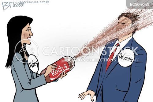 Haley And Desantis Cartoons and Comics - funny pictures from CartoonStock