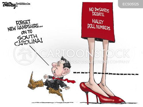 Haley And Desantis Cartoons and Comics - funny pictures from CartoonStock