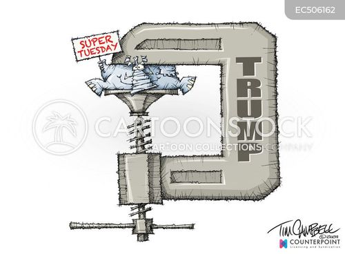 Super Tuesday 2024 Cartoons and Comics - funny pictures from CartoonStock